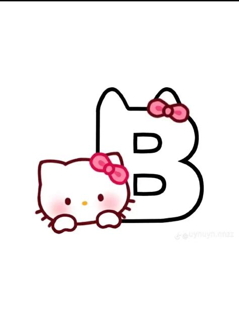 Chữ Cái Hello Kitty Trong 2025 Hello Kitty Chữ Cái