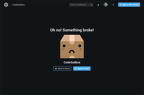 Codesadbox Introducing Improved Crash Reporting Codesandbox