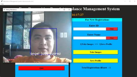 Attendance Management System In Python With Mysql Database