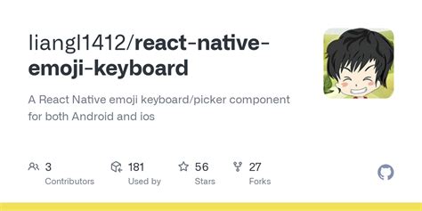 GitHub Liangl React Native Emoji Keyboard A React Native Emoji Keyboard Picker Component