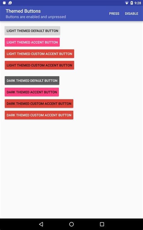 Coloring Buttons W Themeoverlays Background Tints Android Design Patterns