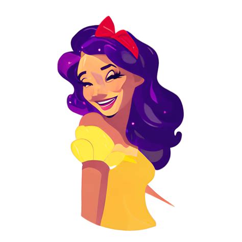 Portret Van Walt Disney Princess In Gedetailleerde Lijst · Creative Fabrica