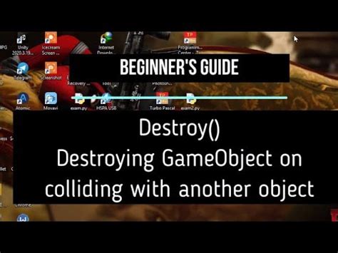 Deleting GameObjects In Unity How To Destroy Objects With C Script YouTube