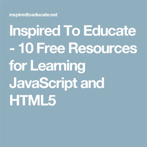 Free Javascript Resources Artofit