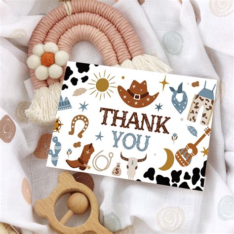 Western Thank You Cards Western Cowboy Thank You Cards 24 Piece