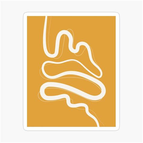 Minimalist Abstract Line Art Sticker By Ines Sulj Abstract Lines Line Art Abstract