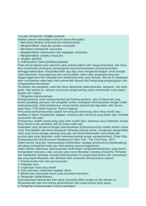 Materi Produk Kreatif Dan Kewirausahaan Docx