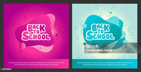 학교 정보 포스터로 돌아가기 전단지 잡지 포스터 책 표지 배너의 교육 템플릿 광고에 대한 스톡 벡터 아트 및 기타 이미지
