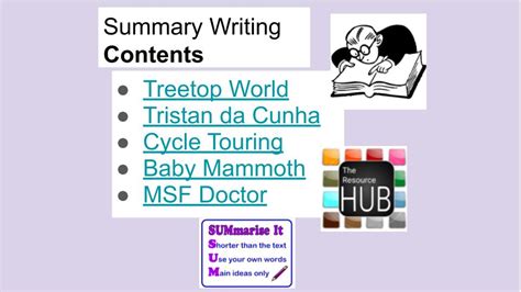 English Language GCSE Summary Writing Teaching Resources