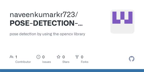 Github Naveenkumarkr723pose Detection Using Opencv Pose Detection