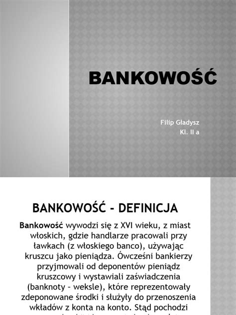 Bankowość Pdf