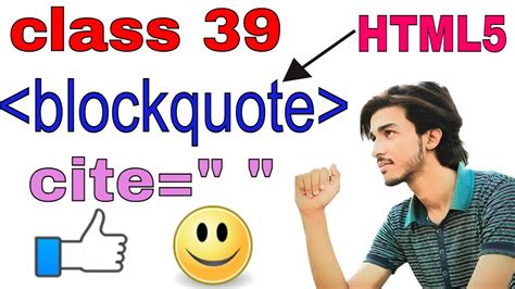 Blockquote Tag Html 5 Tutorial In Hindiurdu Blockquote Cite Tag In Html 2021 Class 39