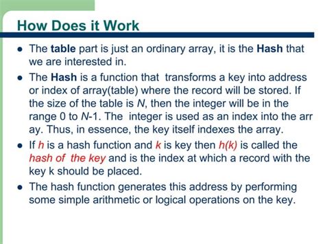 Hashing Technique In Data Structures Ppt