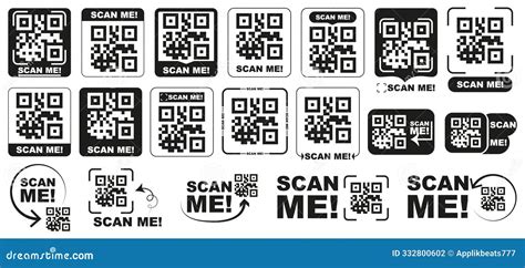 Black Scan Code Icon For Mobile Qr Code For Checkout Of Product Pixel Barcode Information For
