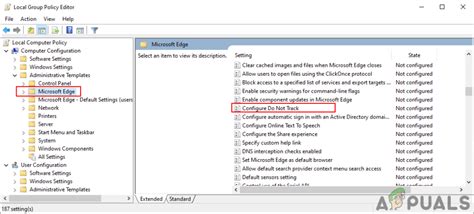 how to configure send do not track requests for microsoft edge