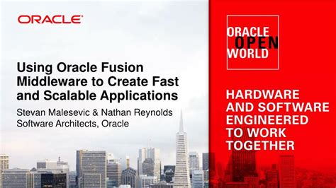 PPT Using Oracle Fusion Middleware To Create Fast And Scalable Applications PowerPoint
