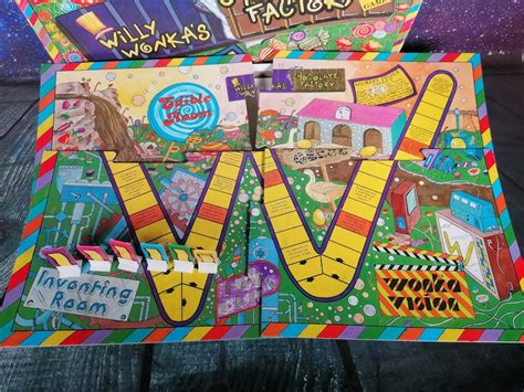Willy Wonkas Chocolate Factory The Board Game Boxed Complete Etsy