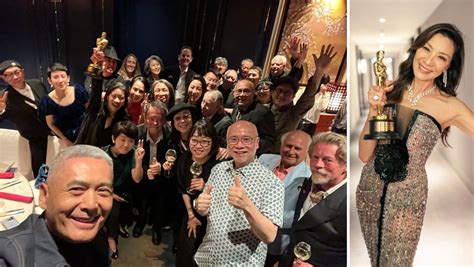 Chow Yun Fats Epic Selfie Featuring “the Avengers Of Hk Celebrities” At Michelle Yeohs Party