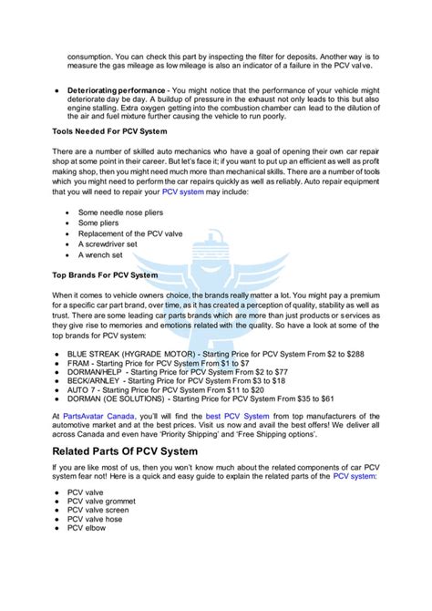 Car Filter Pcv Systemystem Pdf