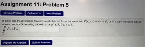 solved assignment 11 problem 5 previous problem problem