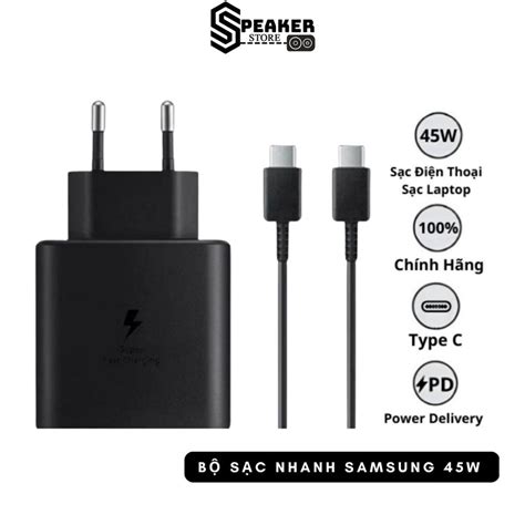 Bộ Sạc Nhanh Samsug 45w Sạc Nhanh Không Nóng Không Loạn Cảm ứng Shopee Việt Nam