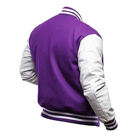 Pure Wool With Leather Sleeves Varsity Jacket Jackets Mob