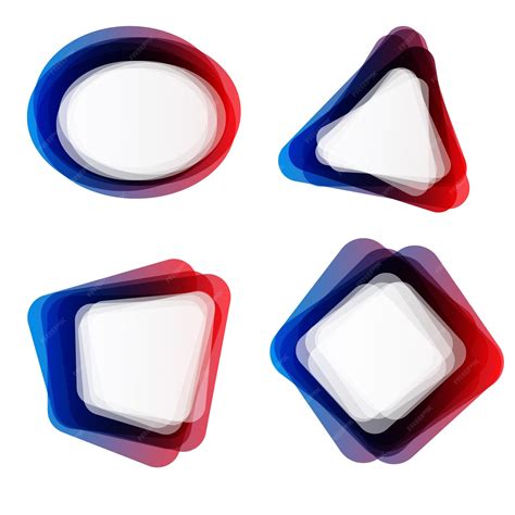 Premium Vector Abstract Frames Set Background