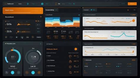 Modern Dashboard Analytics Interface Premium Ai Generated Image