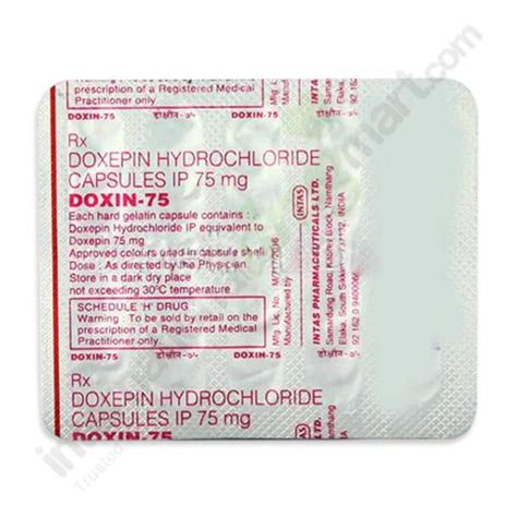 Buy Doxepin 75mg Capsule Online At Cheap Price Idm