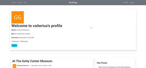 Github Vaiteriusminiblog App A Blogging Application Powered By Pythons Flask Framework And Sql