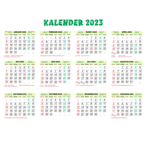Kalender 2023 2023 Kalender Kalender Bahasa Indonesia Png And Vector