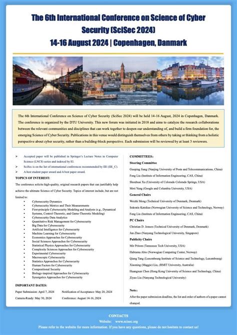 Xiaoning Maggie Liu On Linkedin Call For Papers The 6th International Conference On Science