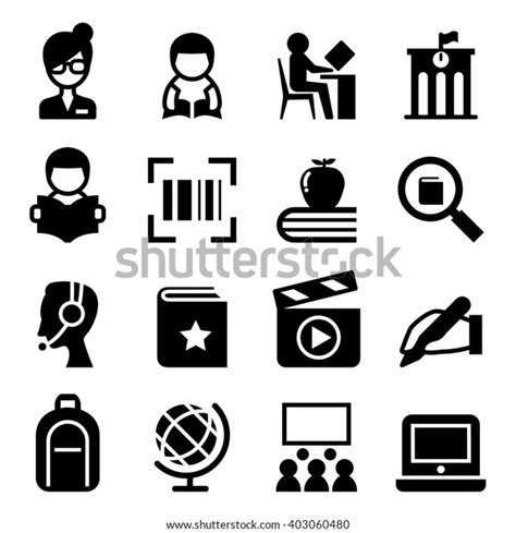 라이브러리 아이콘 스톡 벡터로열티 프리 403060480