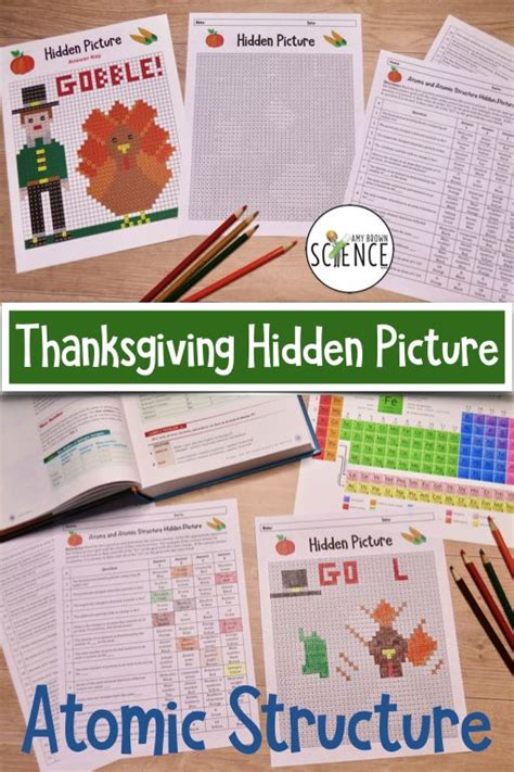 Atoms And Atomic Structure Science Thanksgiving Color By Number Atomic Structure Teacher