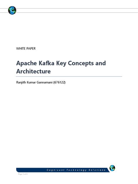 Apache Kafka Key Concepts Pdf Areas Of Computer Science