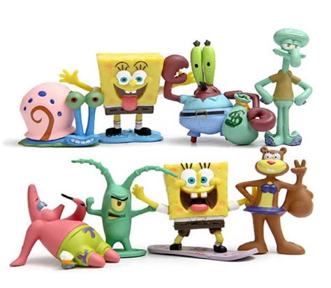 Bob Esponja Set 8 Figuras