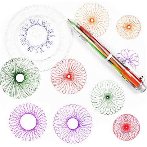 22pcs Spirograph Drawing Toys Set Geometric Patter Vicedeal