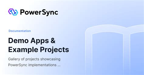 demo apps and example projects powersync
