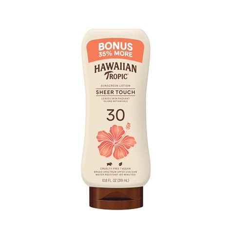 Hawaiian Tropic Sheer Touch Ultra Radiance Lotion Sunscreen Spf 30