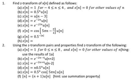 Solved Can You Do A And F On Question 1 And B On Chegg Com
