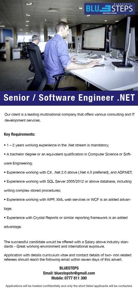 Senior Software Engineer Net
