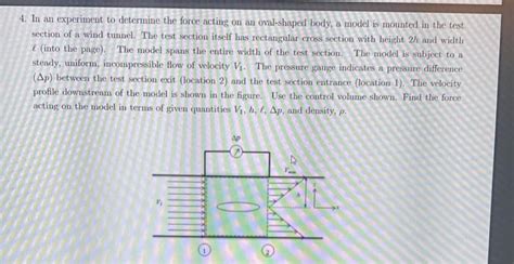 Solved 4 In An Experiment To Determine The Force Acting On