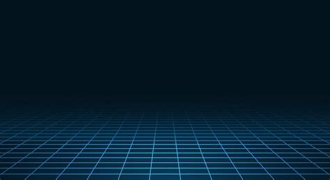 Premium Vector Perspective Grid Abstract Wireframe Landscape