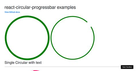 Base React Circular Progressbar Examples Codesandbox