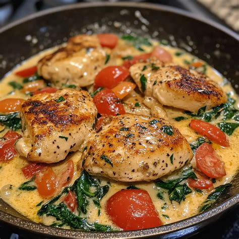 Easy Delicious Creamy Tuscan Chicken Skillet Youll Love