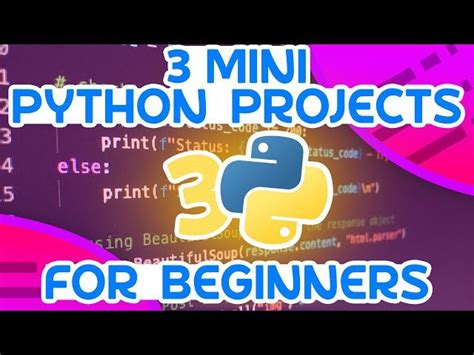 Free Video Mini Python Projects For Beginners From Tech With Tim Class Central