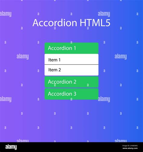 Html Accordion Menu For The Website Web Interface Template User