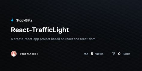 react trafficlight stackblitz
