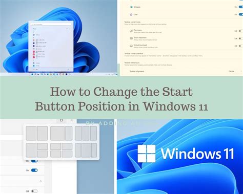 How To Change The Start Button Position In Windows 11 RHCC