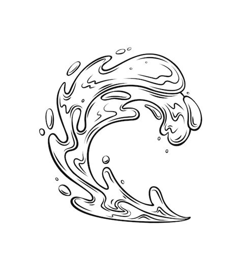 Premium Vector Ocean Wave Outline